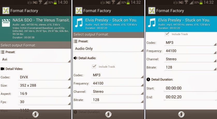 Convertire audio e video su Android in diversi formati con Format ...