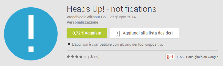 Heads Up: le notifiche di Android L per tutti gli altri device ...