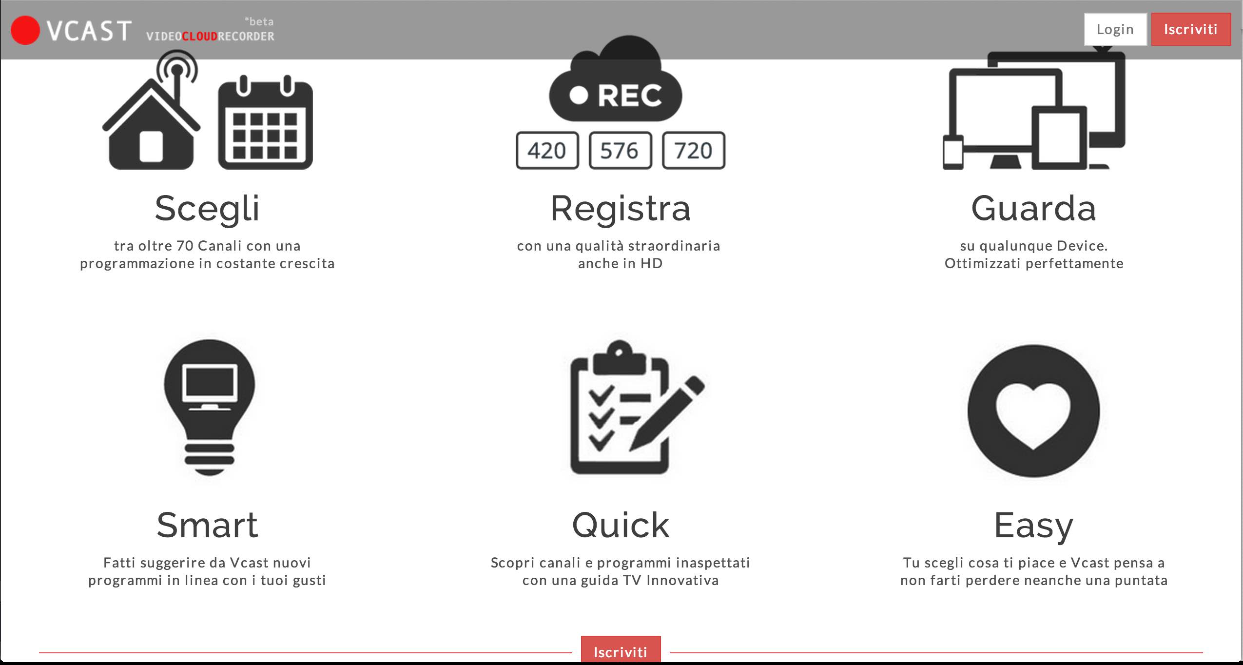 Arriva Vcast: il servizio che permette di registrare online