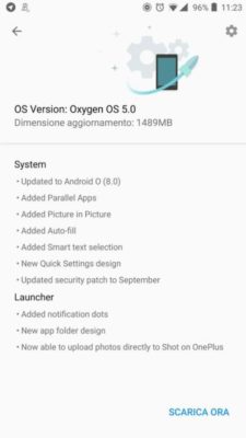 OnePlus 3 e 3T ricevono ufficialmente Android 8.0 Oreo in Italia ...