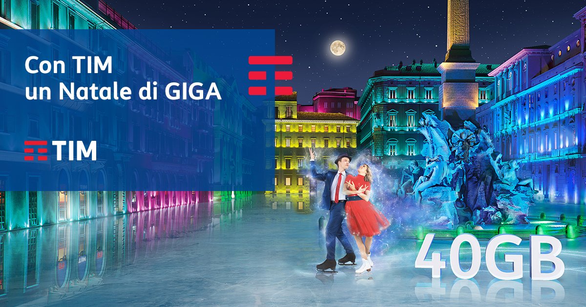 TIM: nuova promo Natale Supergiga fino a 40 Giga al mese da 9,99 euro