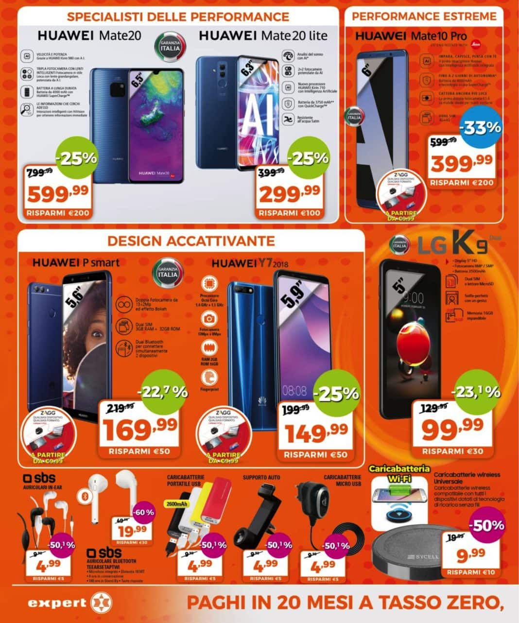 Volantino Expert: arriva il metà prezzo su TV, smartphone , PC e accessori