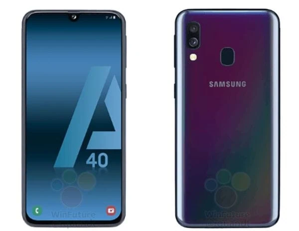 Samsung Galaxy A40: osserviamolo più da vicino in questi nuovi renders ...