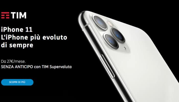 TIM offre gli iPhone 11 a prezzo mai così basso con quest'offerta ...