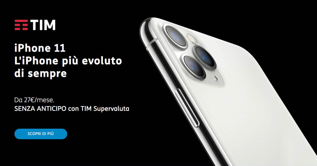 TIM, tutti i nuovi iPhone in offerta con uno sconto sino a 400 euro