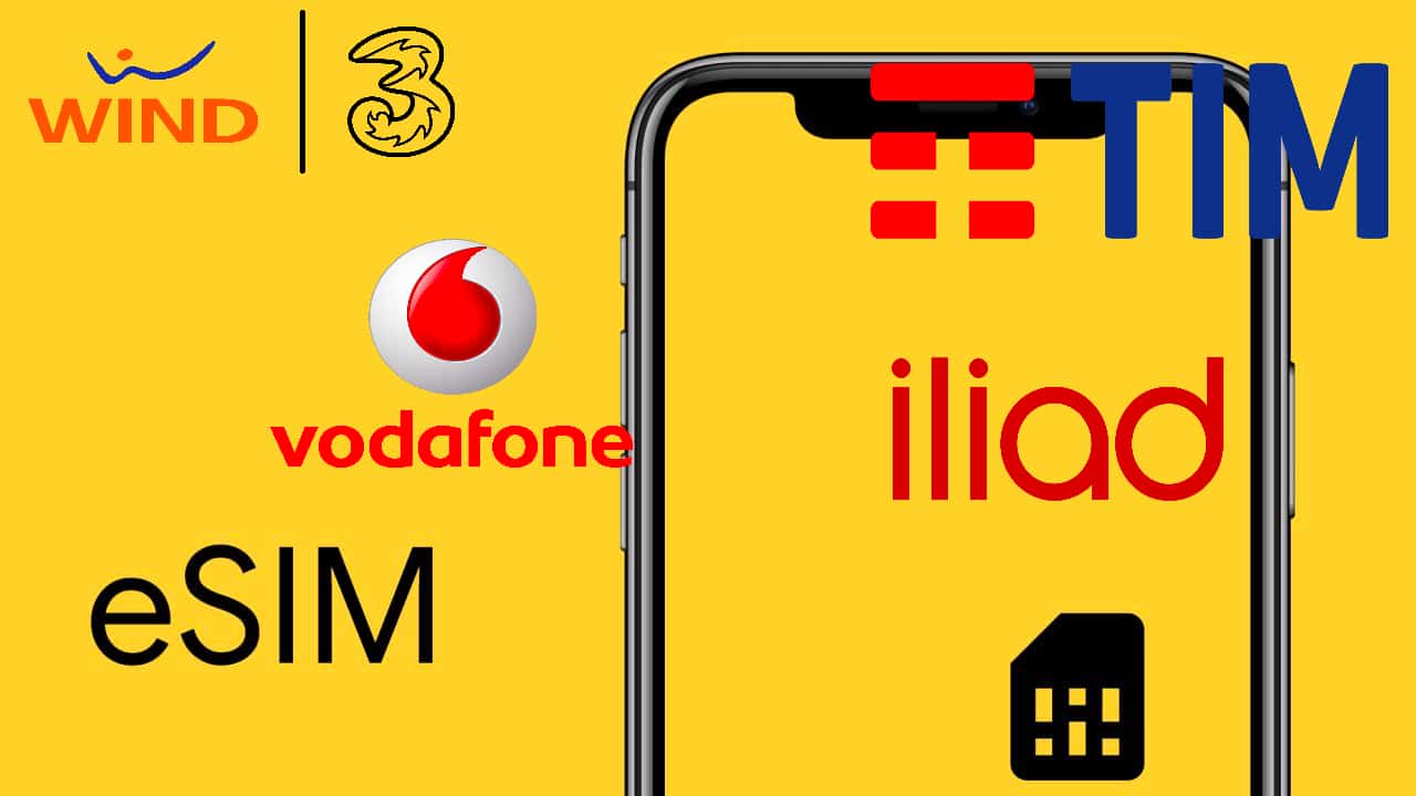 eSIM Tim, Wind, Tre e Vodafone sugli smartphone: ecco la rivoluzione