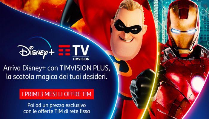 TIM offre Disney+ a 3 al mese: ecco come attivare la splendida offerta ...