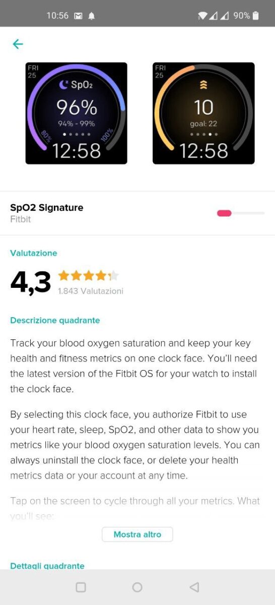 Fitbit: con la nuova clock face tieni sempre sotto controllo il tuo SpO2