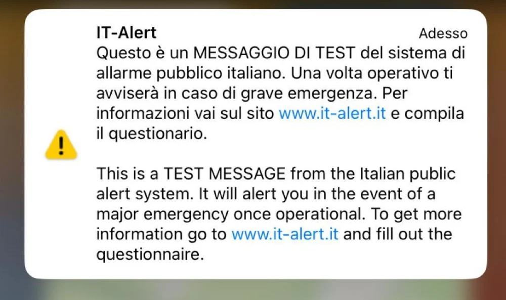 IT-Alert: cos'è il nuovo sistema di avviso emergenze italiano e come ...