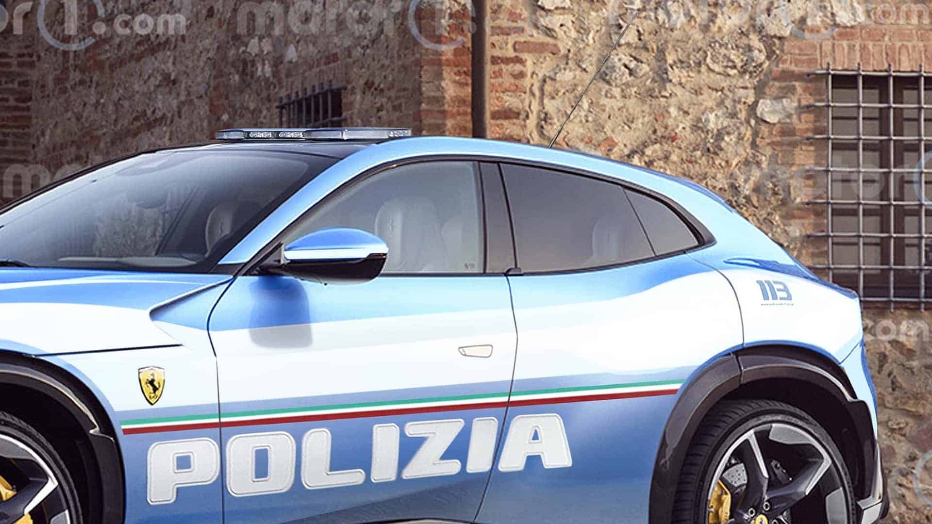 Ferrari della Polizia italiana, la nuova Purosangue è spaventosa ...