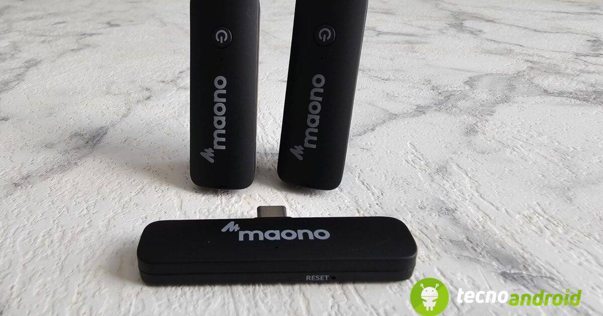 Recensione microfono Maono WM600 C2: lavalier wireless doppio per interviste Maono WM600 C2