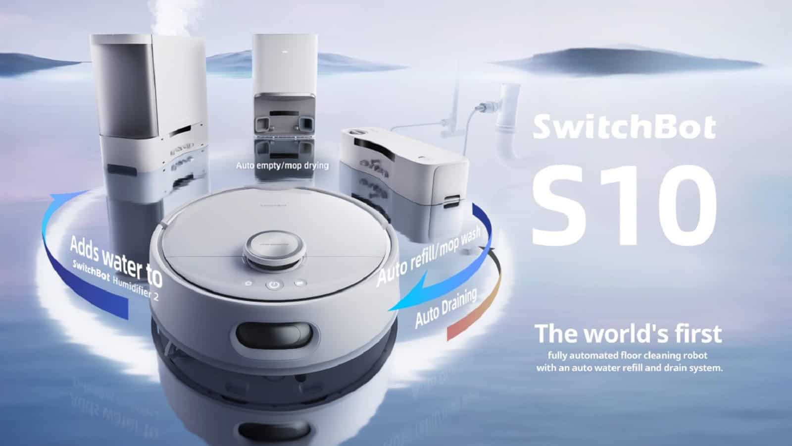 SwitchBot S10, presentato il nuovo robot aspirapolvere completamente automatizzato