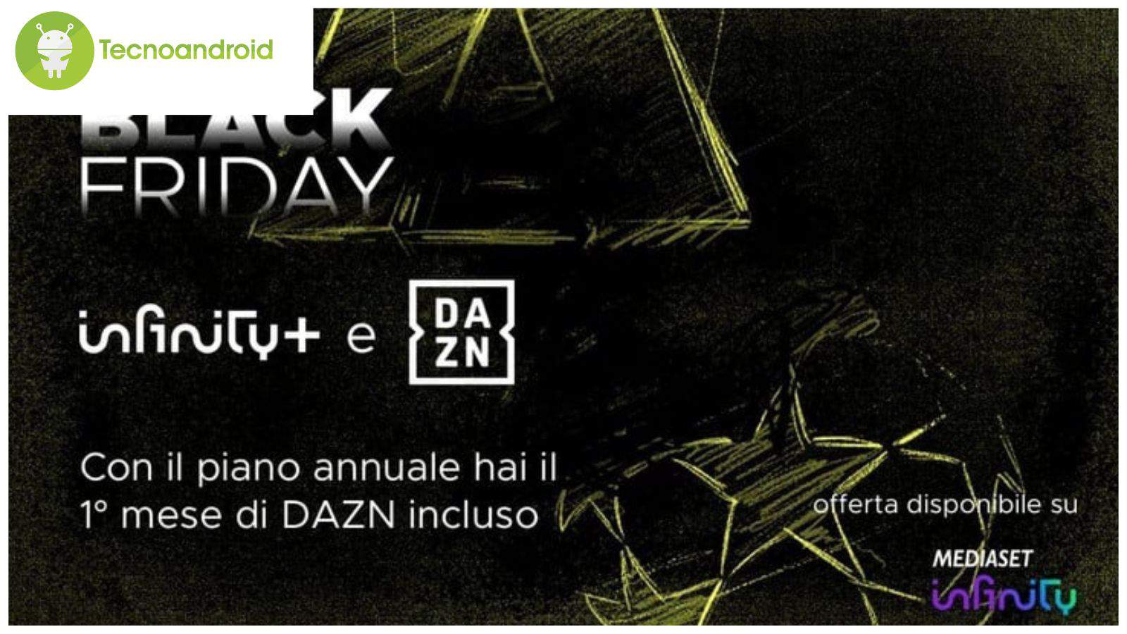 Infinity + in collaborazione con DAZN per il Black Friday: Scopri la SUPER OFFERTA