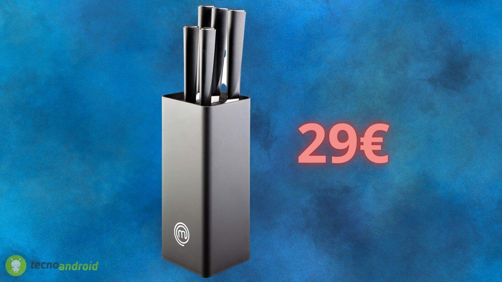 Set di COLTELLI ufficiali di Masterchef ad un PREZZO ridicolo su Amazon