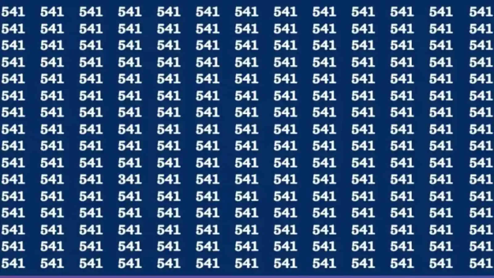 Sfida le capacità del tuo cervello! Trova la sequenza nascosta ...