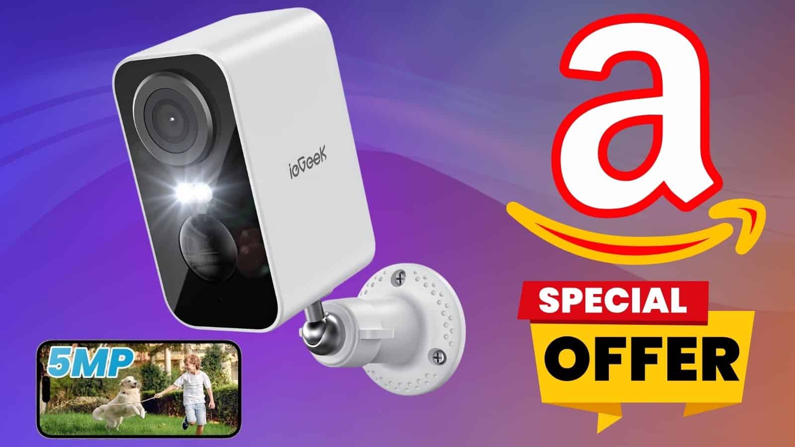 Amazon FOLLE: Telecamera Wi-Fi da esterno in SUPER SCONTO