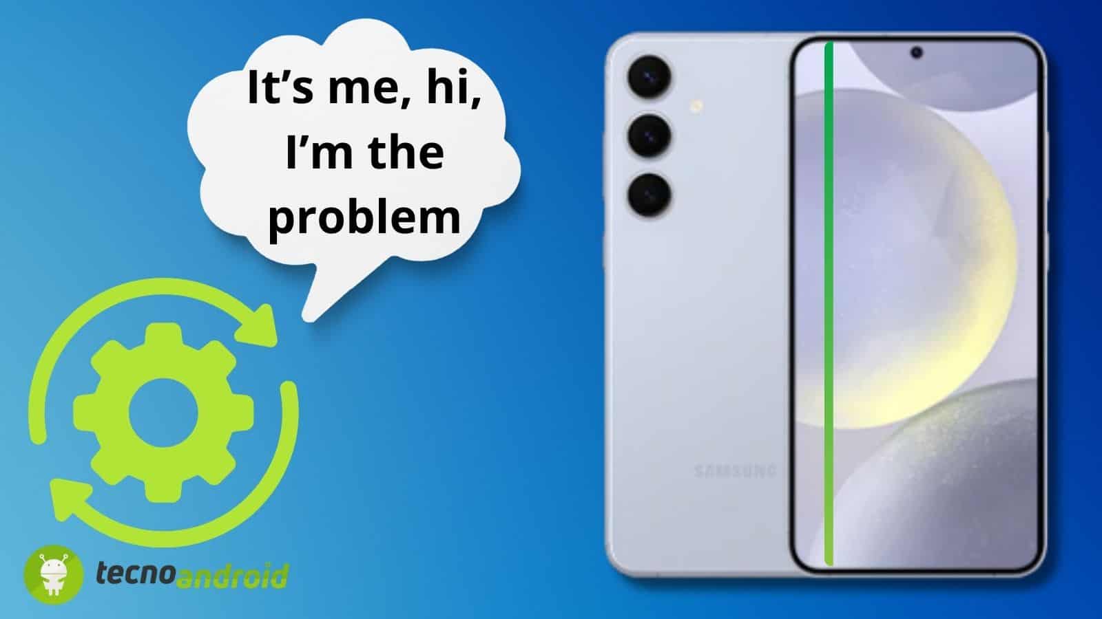 Samsung Galaxy: una linea verde compare sullo schermo