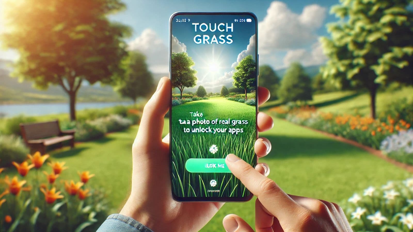 Touch Grass: l’app che blocca il telefono finché non fotografi l’erba