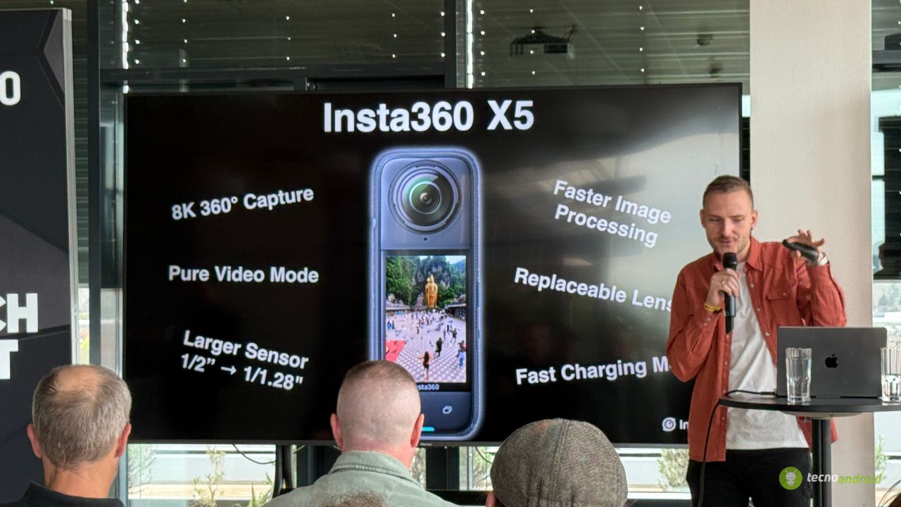 Insta360 X5, la nuova action cam 8K 360° è ufficiale: qualità superiore, AI e sensori più grandi