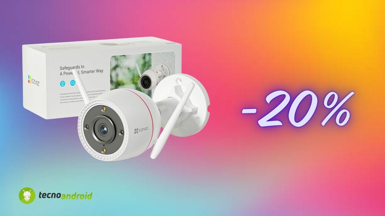 Telecamera Wi-Fi da esterno: prezzo conveniente su Amazon con il -20% ...