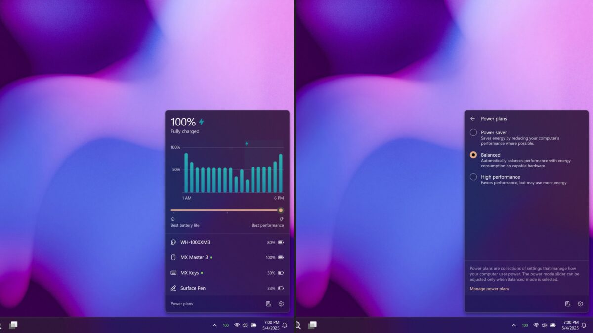 Windows 11, Battery Flyout cambia piano energetico senza aprire le ...