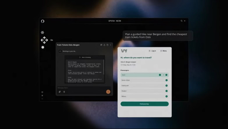 Opera Neon, il nuovo browser AI che si muove al posto degli utenti ...