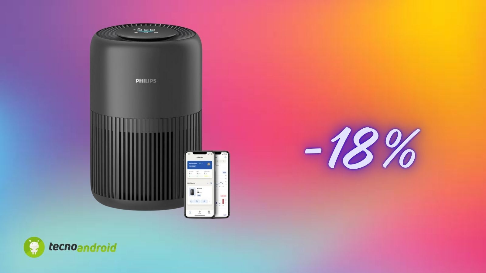 Amazon sconta il purificatore d'aria Philips: oggi costa il 18% in meno