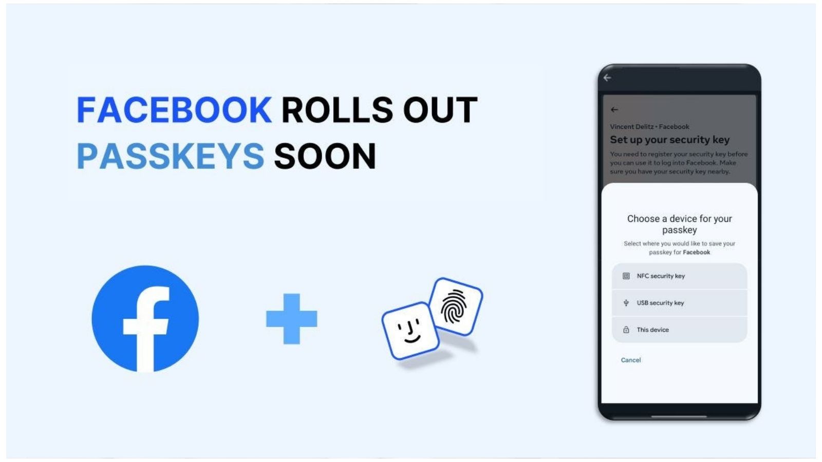 Facebook lancia le passkey: addio alle password - TecnoAndroid