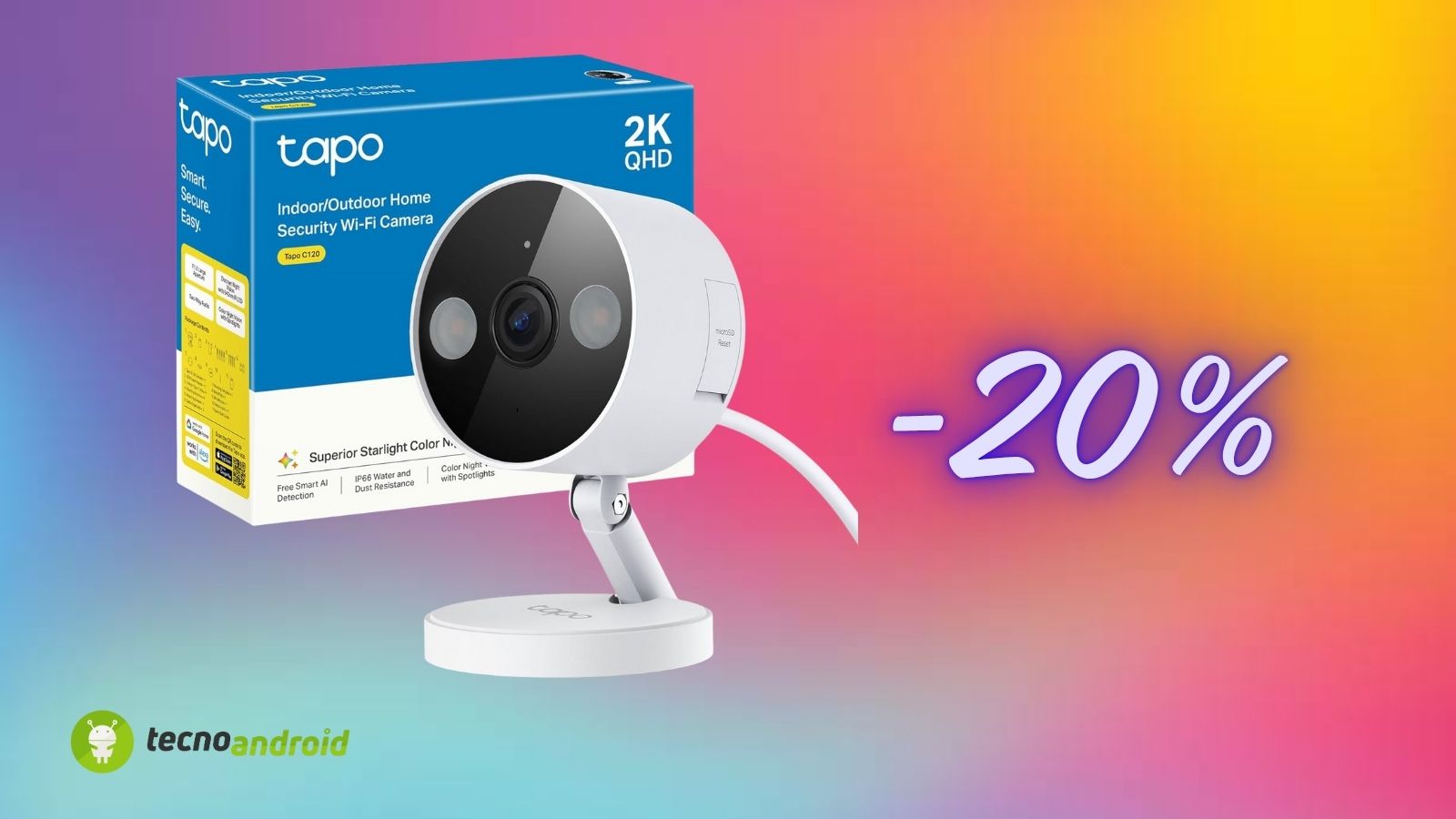 Telecamera Tapo C120 oggi con uno sconto shock: su Amazon a -20% ...