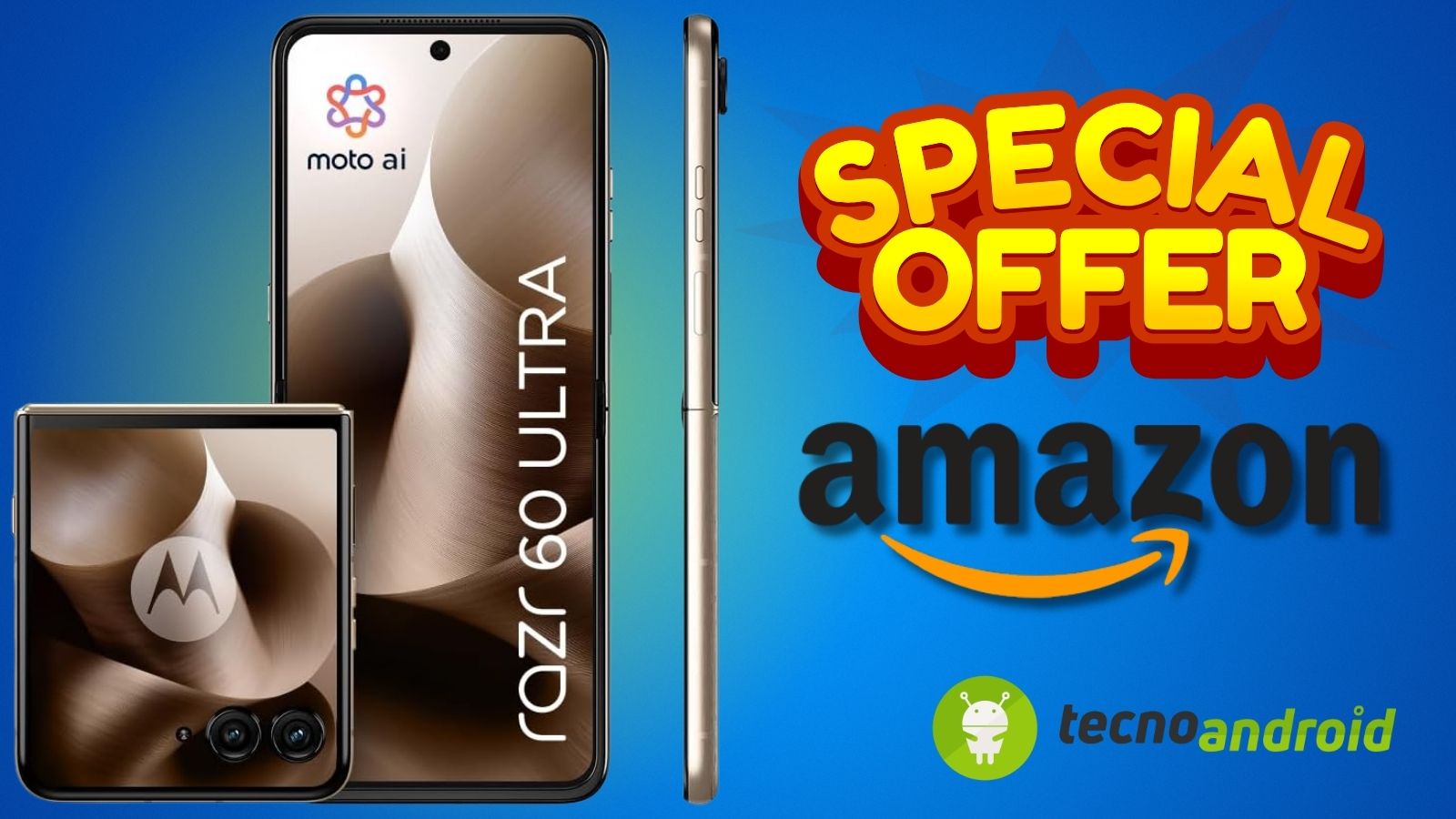Amazon ESAGERA con gli sconti: Motorola pieghevole ora in OFFERTA