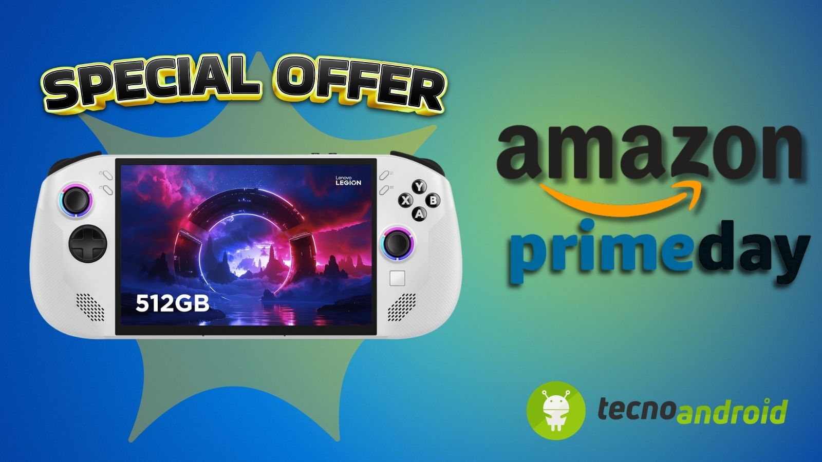Amazon SUPER Prime Day: Lenovo Console Gaming ad un COSTO mai visto