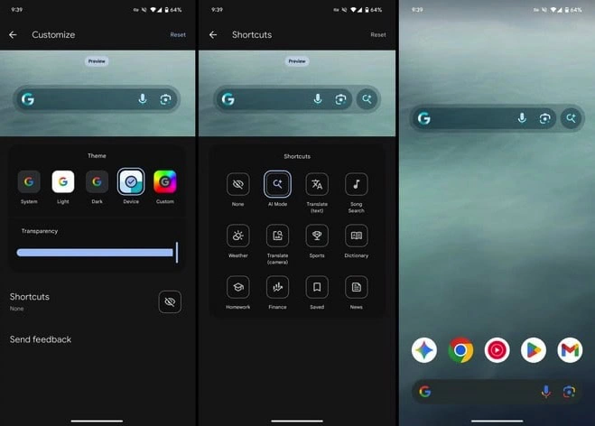 Google aggiorna il widget di ricerca: arriva l'accesso diretto alla ...