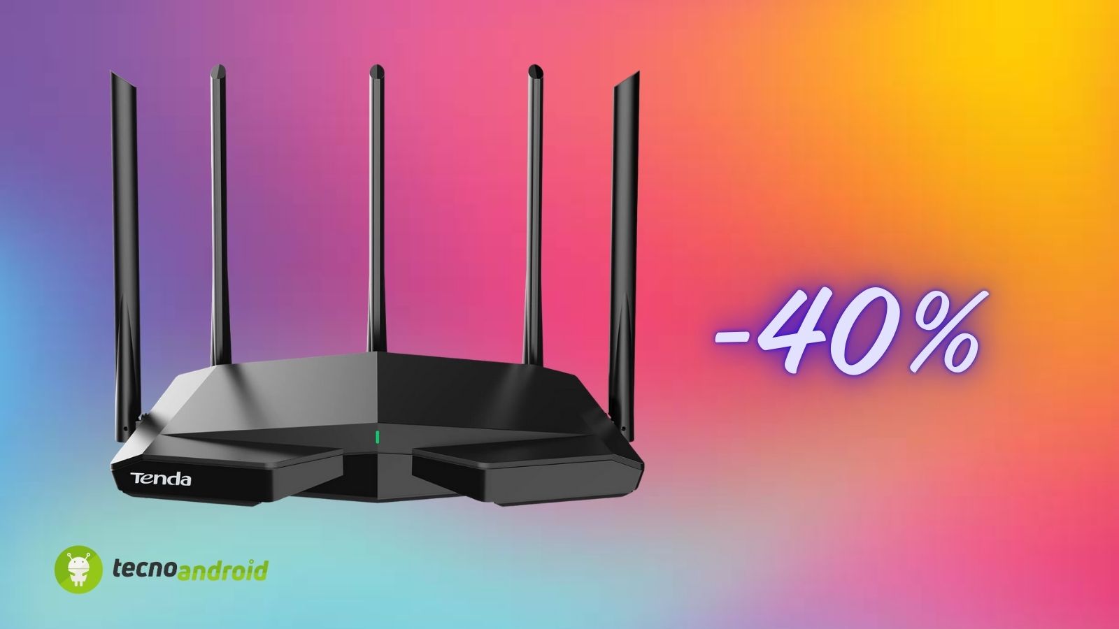 Router Tenda RX27 Pro WiFi 6E a prezzo shock: lo sconto Amazon è del 40%