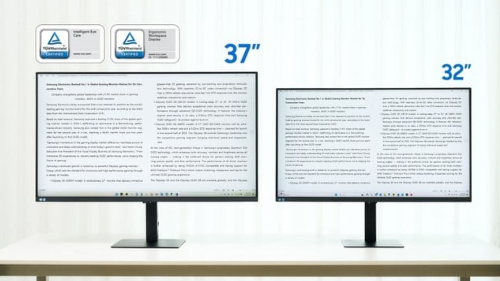 Samsung punta tutto sui monitor da 37 pollici