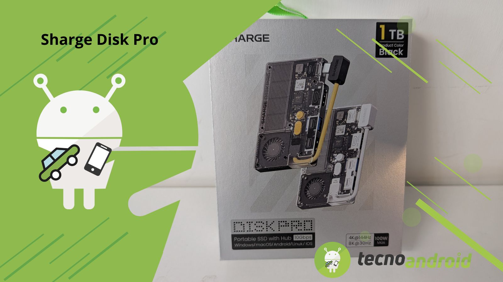 Sharge Disk Pro è il PSSD con un sistema di raffreddamento e hub multi-porta