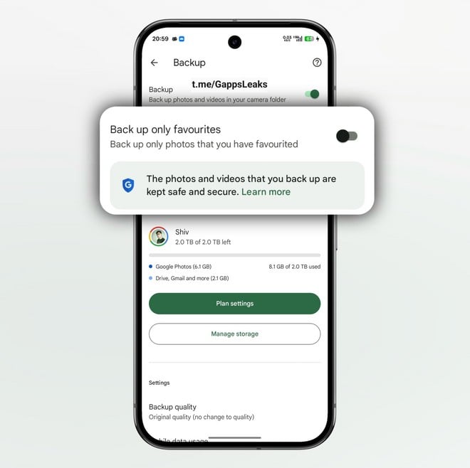 Google Foto, nuovo controllo per il backup: solo le immagini preferite ...