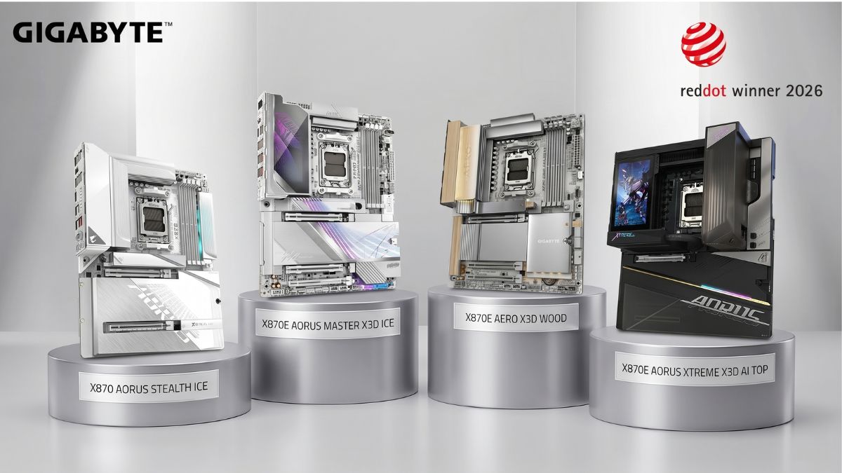 GIGABYTE vince quattro Red Dot 2026: le schede madri diventano design ...