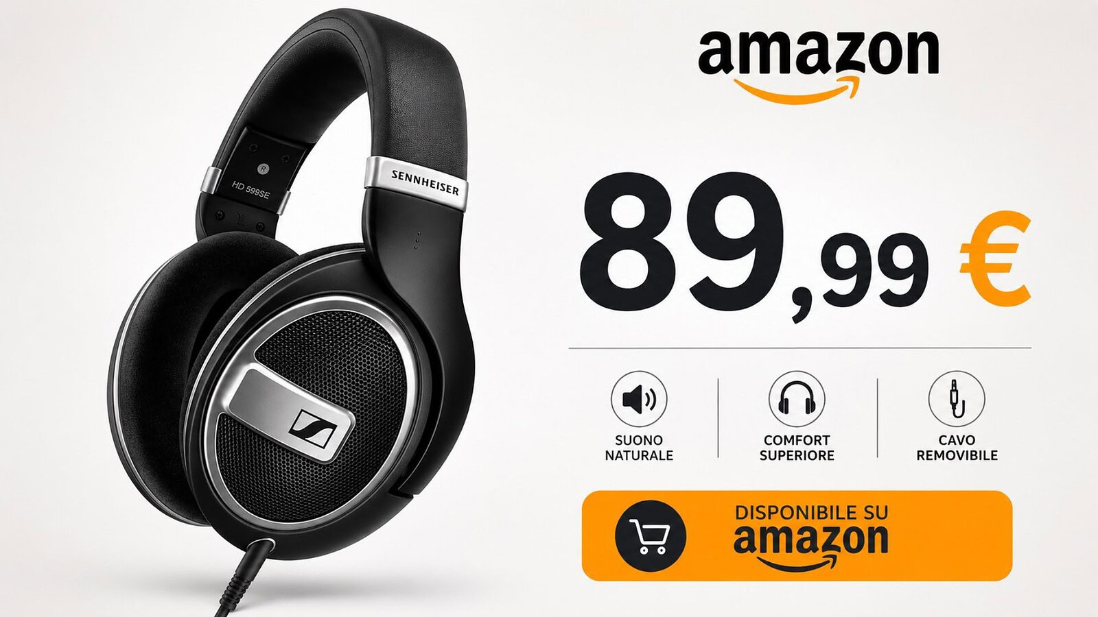Sennheiser HD 599, le cuffie in promo su Amazon a prezzo bomba ...